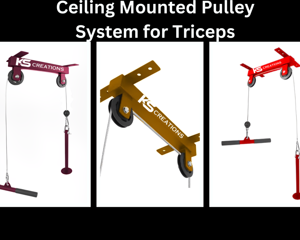 Ceiling Mounted Pulley System for Triceps